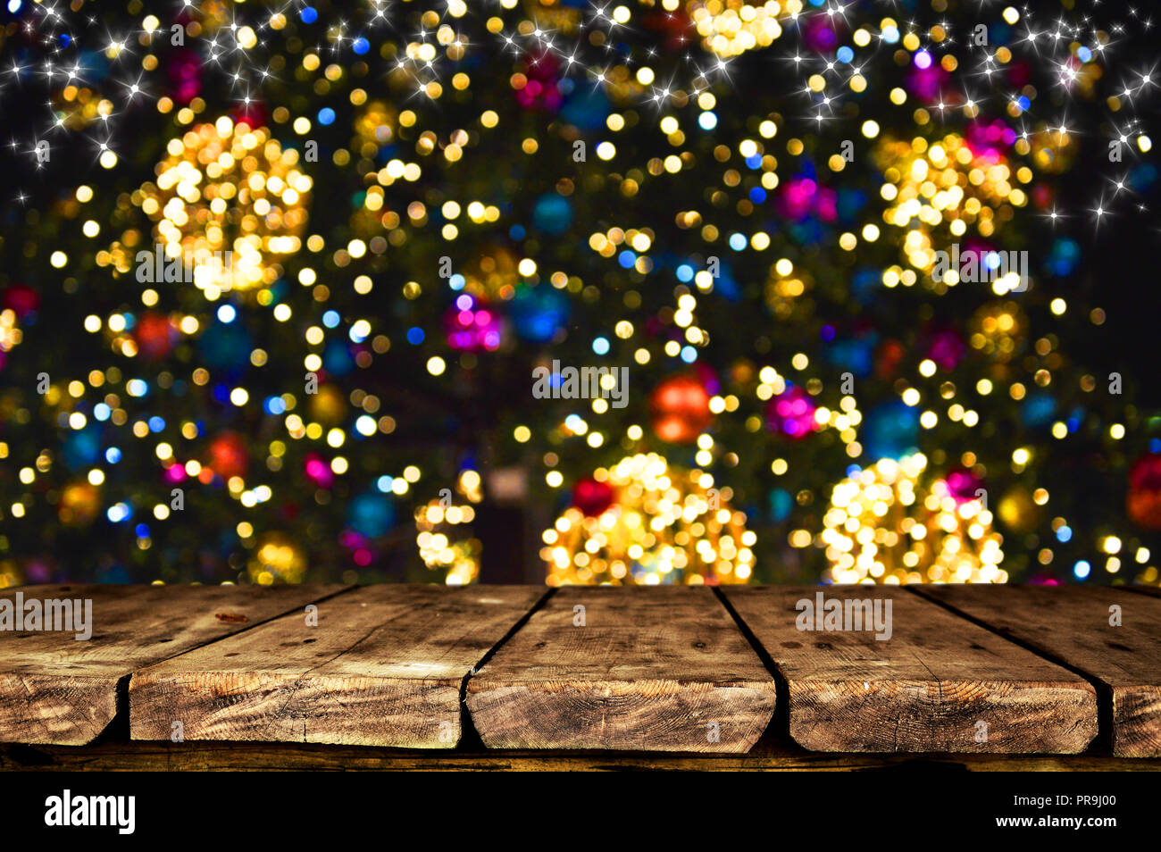 Christmas background table Stock Photo - Alamy