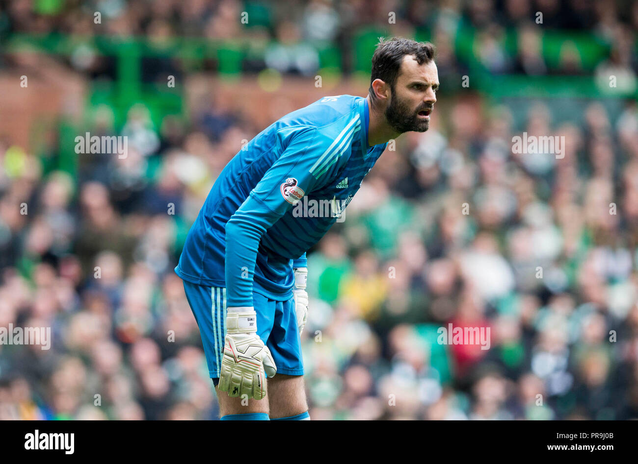 Aberdeen's Joe Lewis during the Ladbrokes Scottish Premiership match at ...