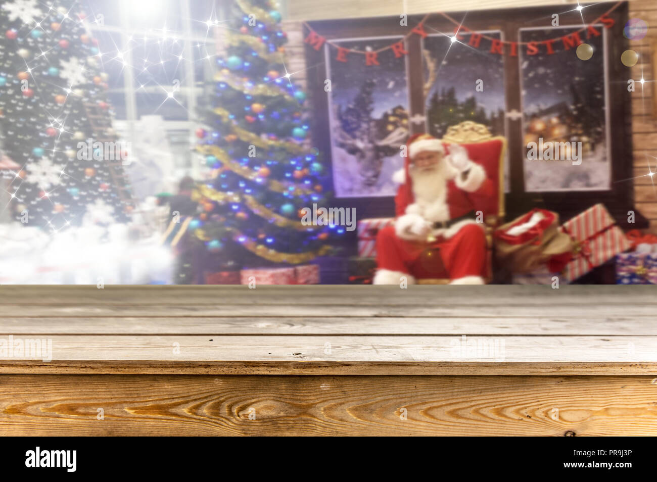 Christmas background table Stock Photo - Alamy