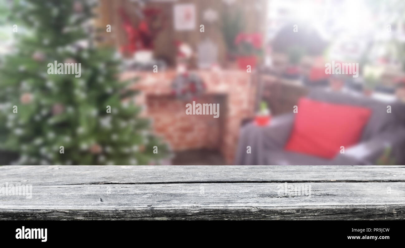 Christmas background table Stock Photo - Alamy
