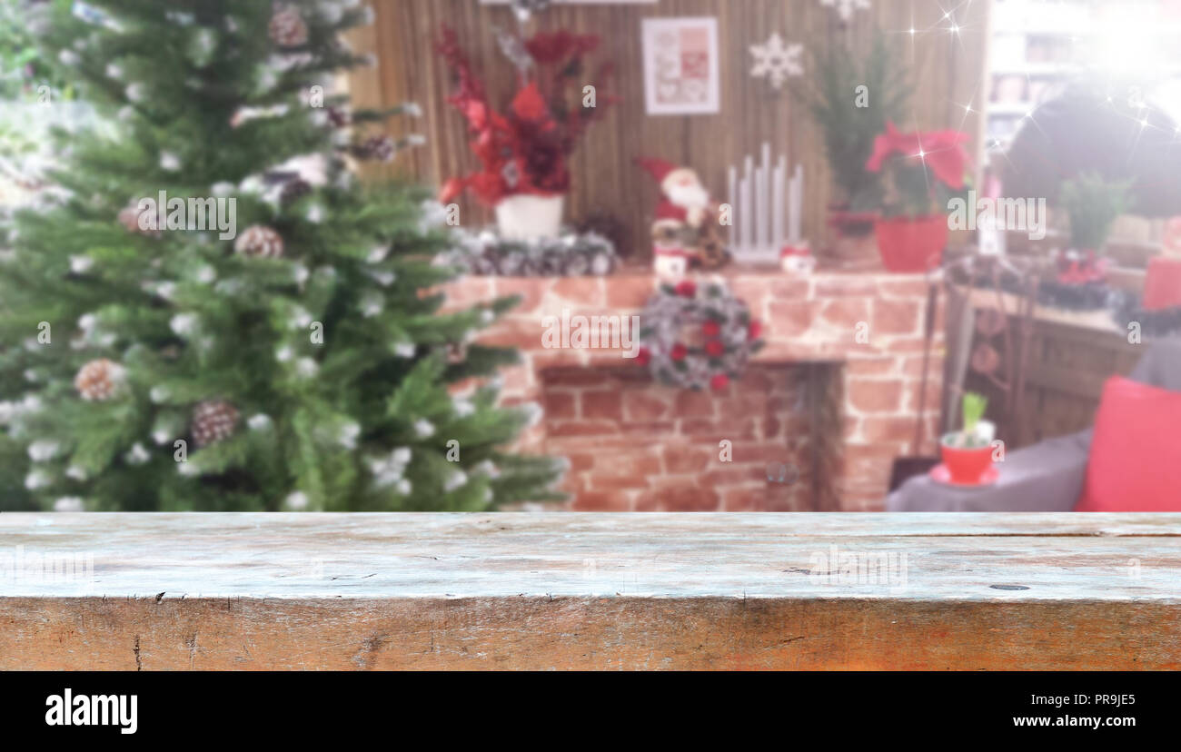 Christmas background table Stock Photo - Alamy