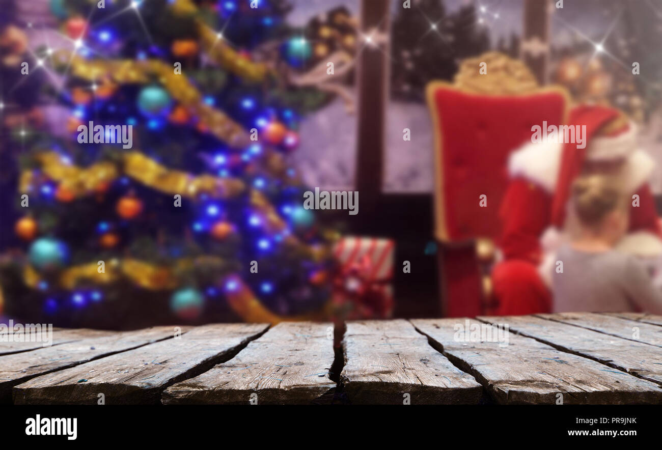 Christmas background table Stock Photo - Alamy