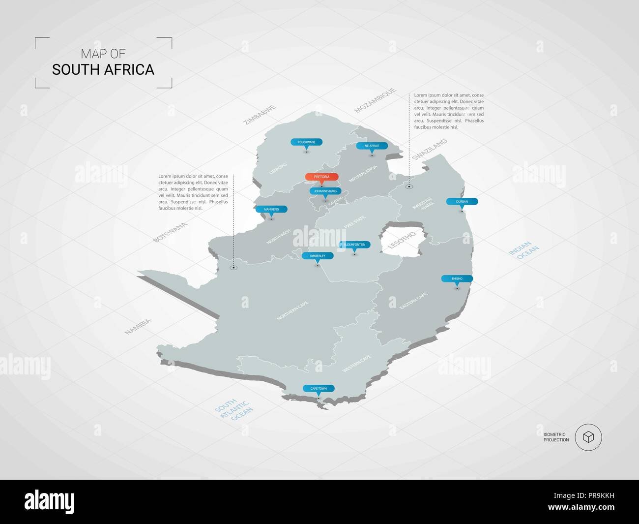 Africa political divisions map Stock Vector Images - Alamy
