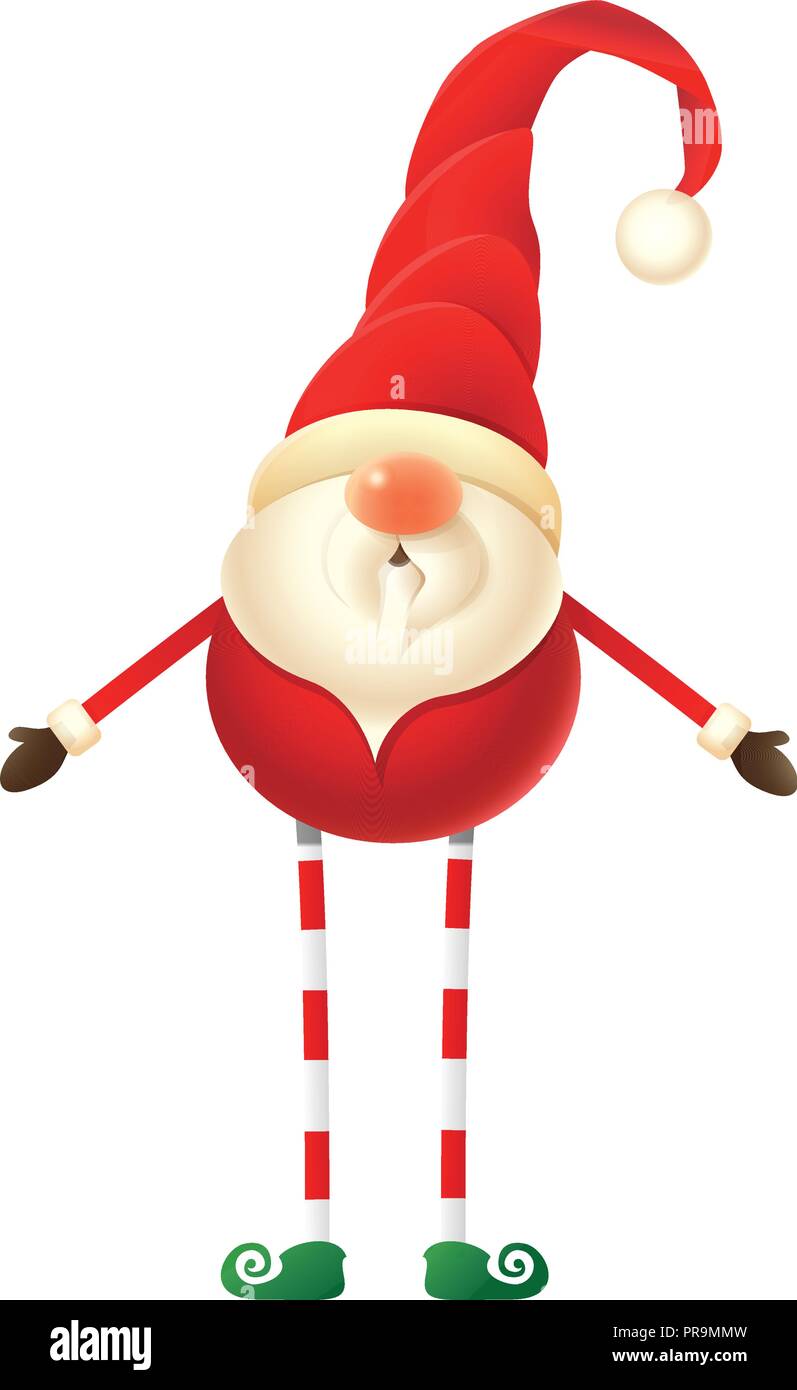 Cute Christmas Gnome illustration Stock Vector Image & Art - Alamy