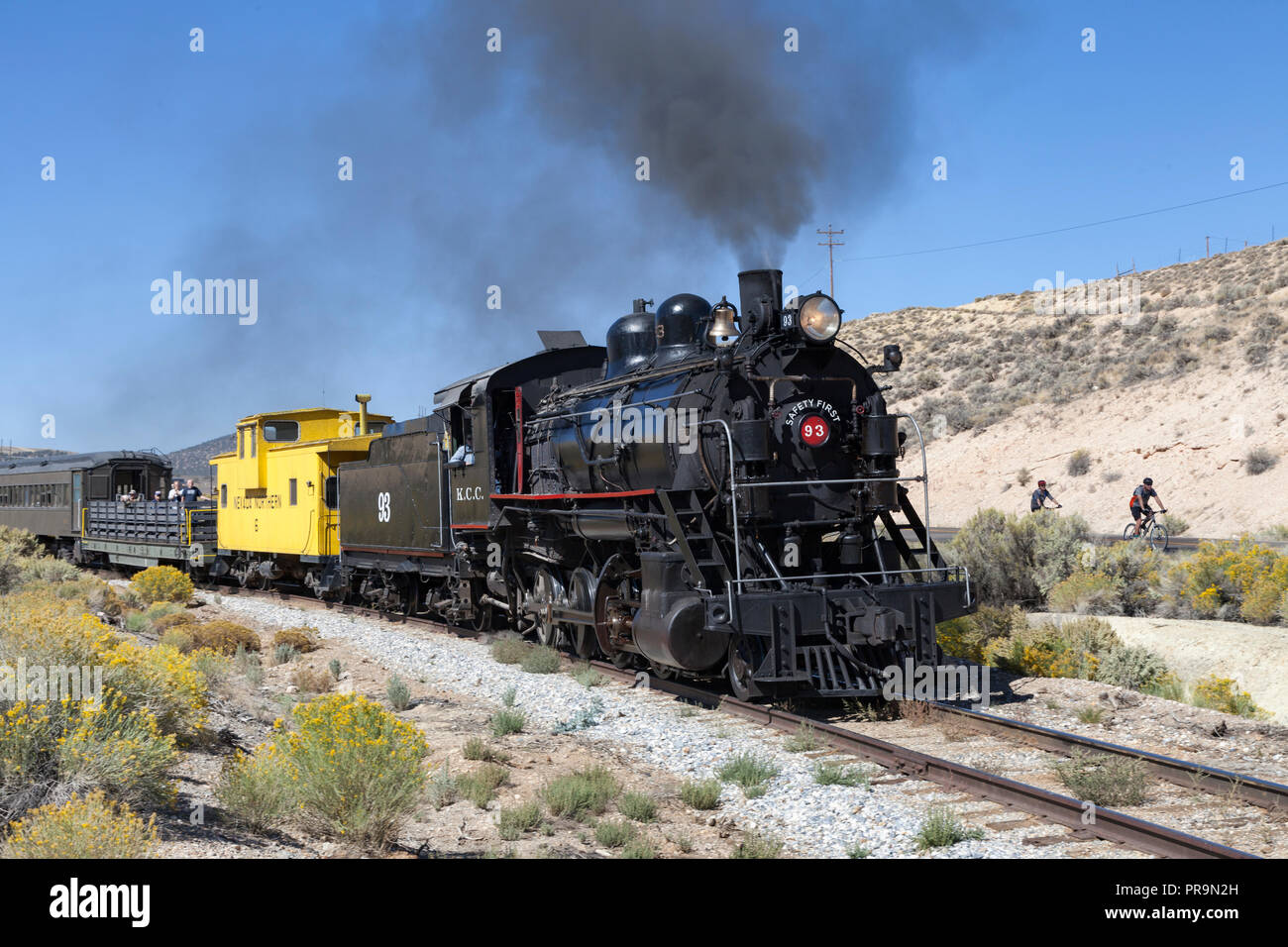 Former Kennecot Copper Corporation steam locomotive, an Alco 2-8-0 ...