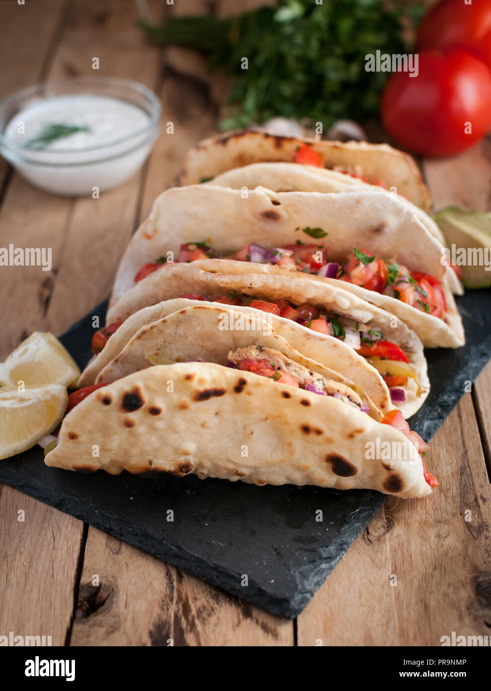 Tortillas table hi-res stock photography and images - Alamy
