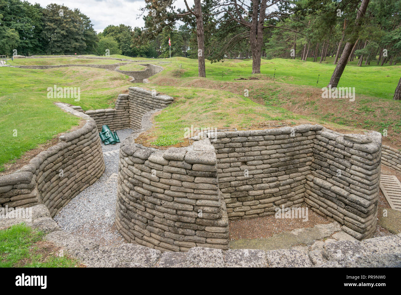The trenches at Vimy Ridge in France Stock Photo - Alamy