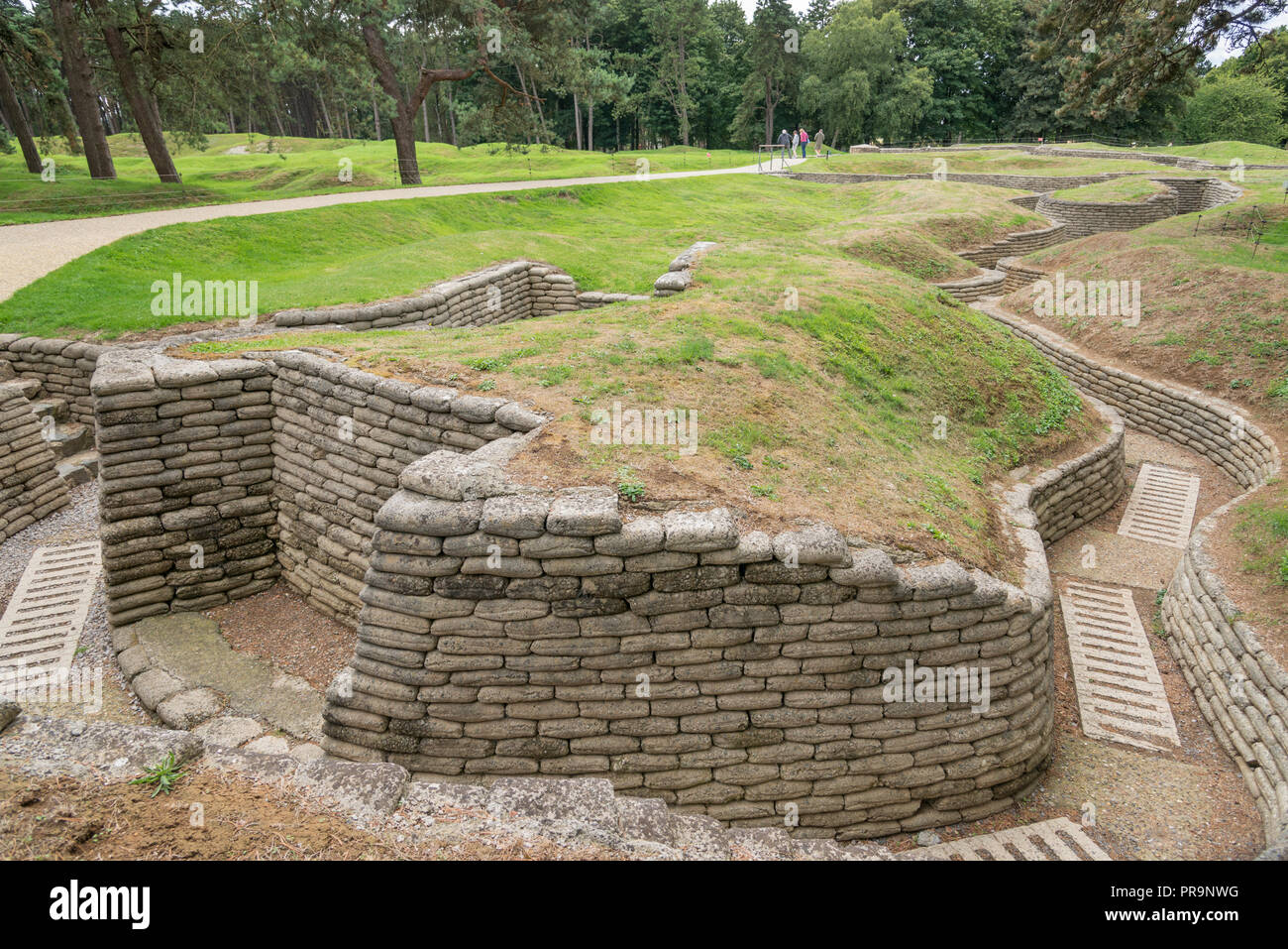 The trenches at Vimy Ridge in France Stock Photo - Alamy
