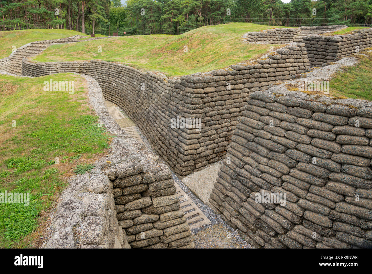 The trenches at Vimy Ridge in France Stock Photo - Alamy