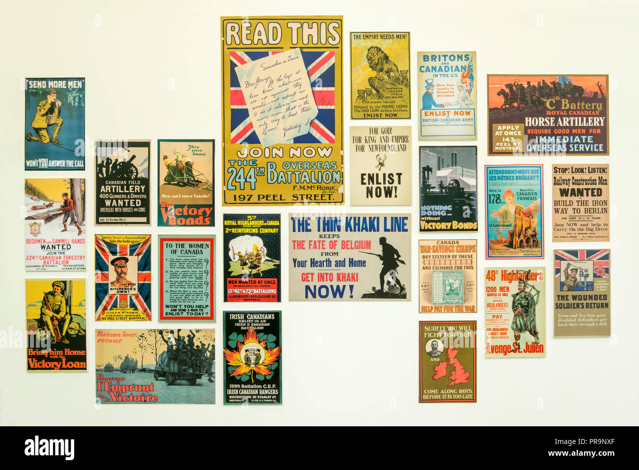 Ww1 propaganda poster canadian hi-res stock photography and images - Alamy