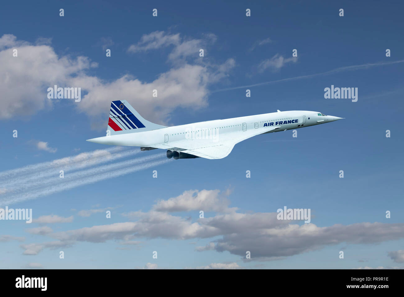 Airplane Concorde a supersonic passenger airliner with 144 seats Stock ...