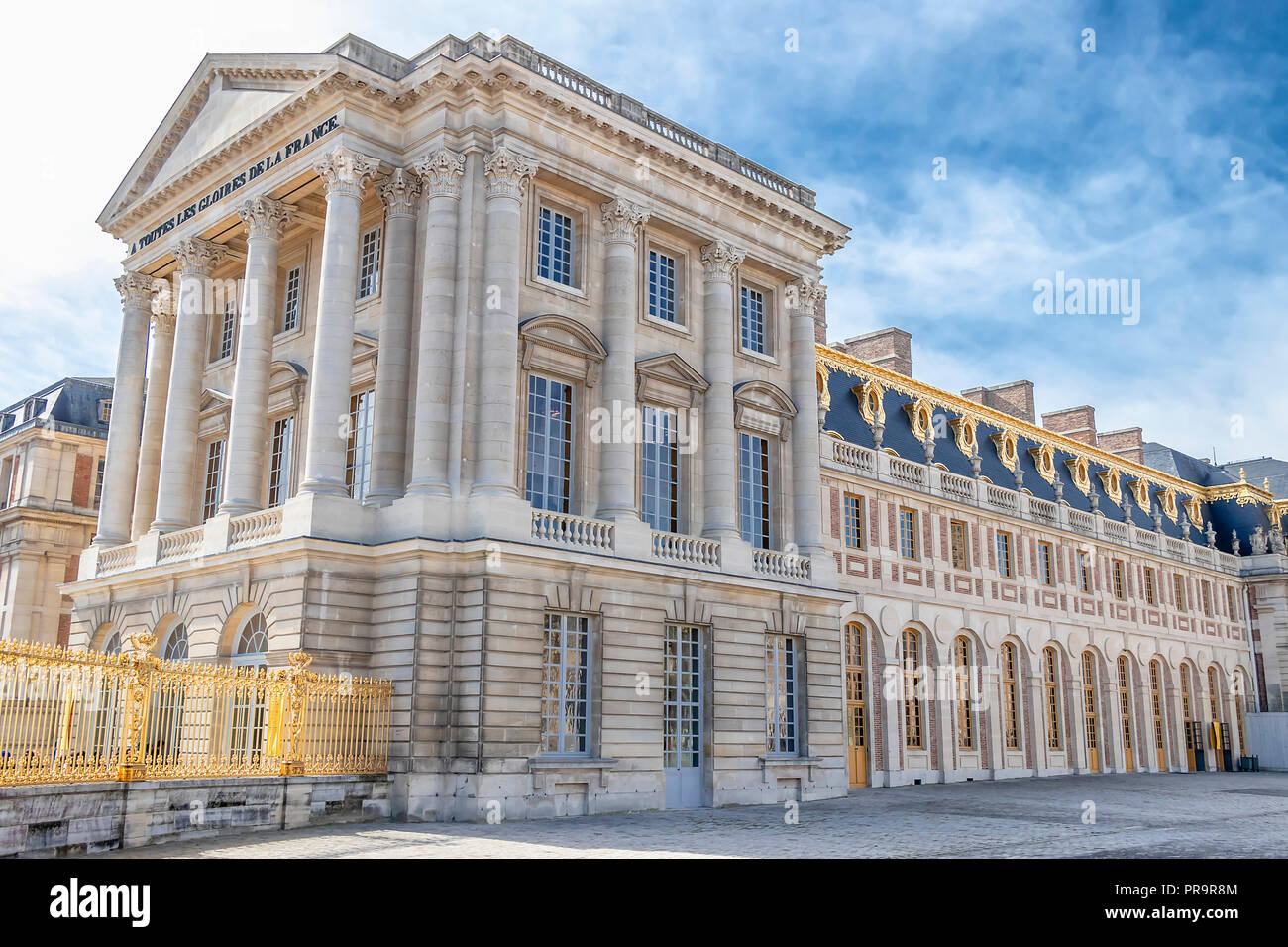 Exterior facade of Versailles Palace Stock Photo - Alamy