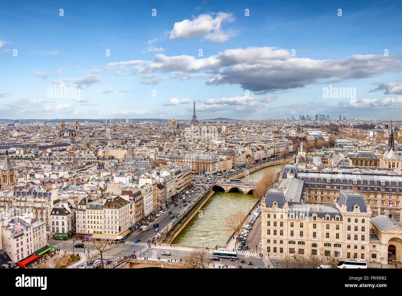Aerial view of Paris cityscape Stock Photo - Alamy