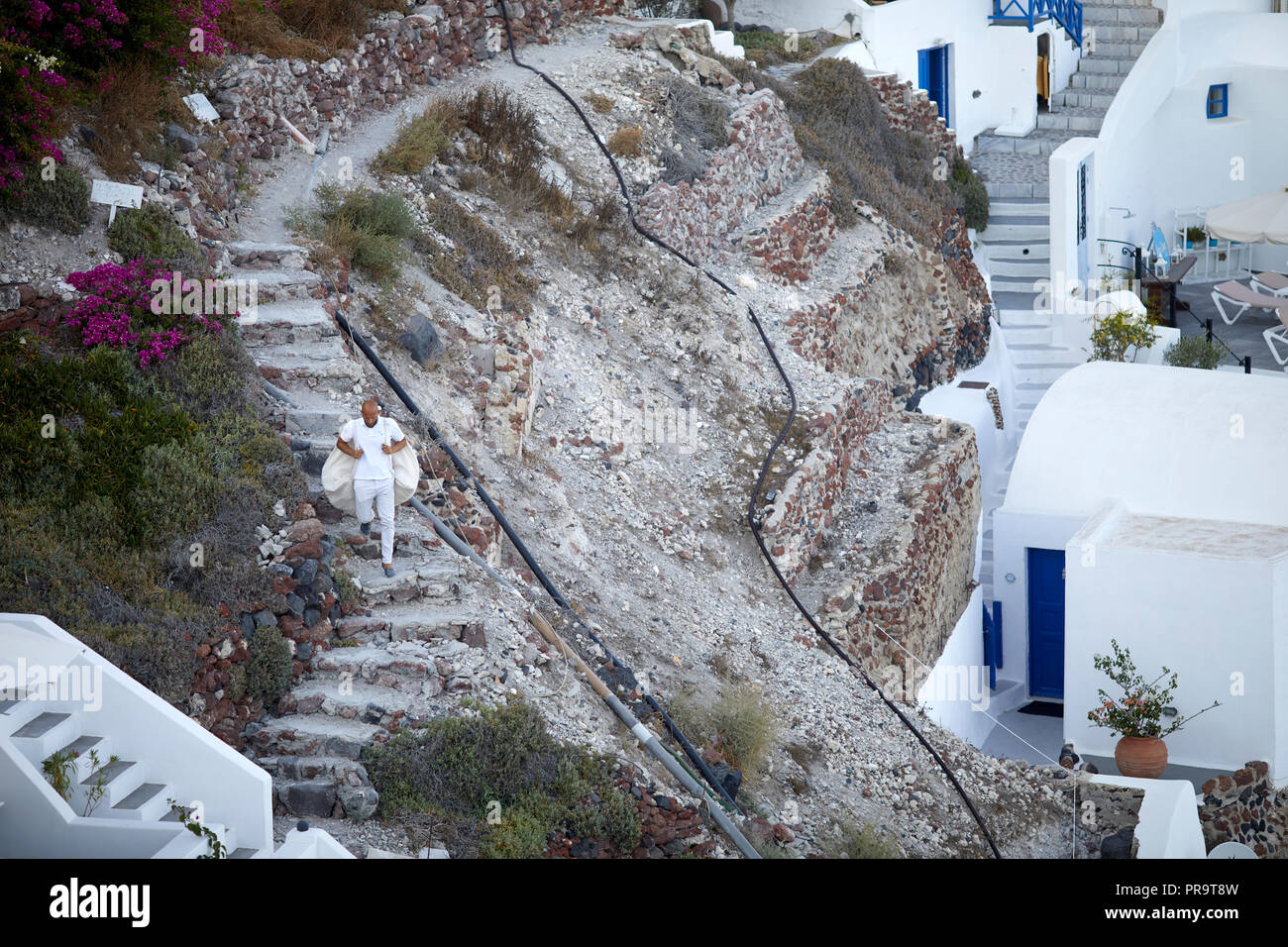 Oia santorini steps hi-res stock photography and images - Alamy