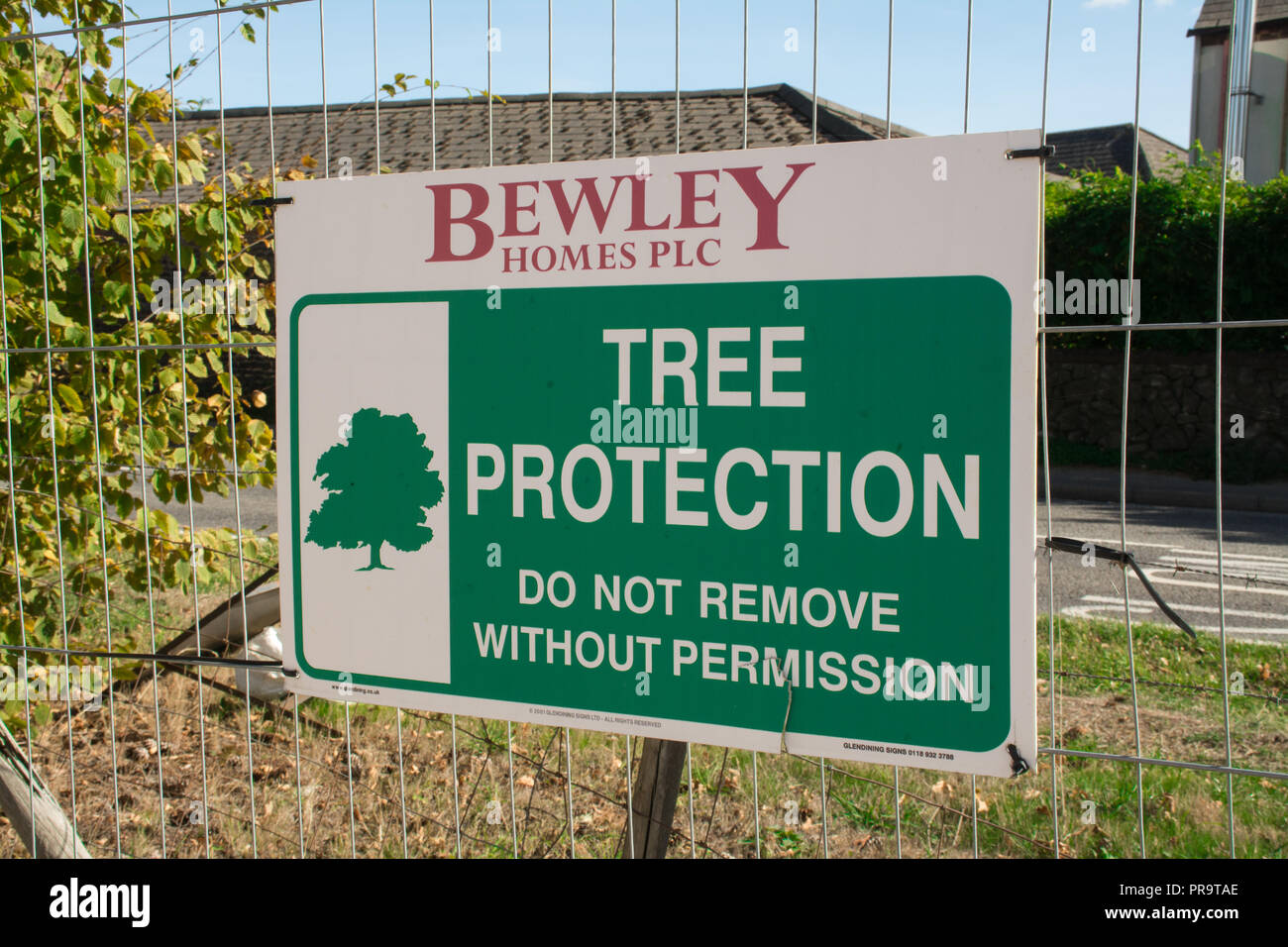 New housing development construction site, Acacia Gardens, by Bewley ...