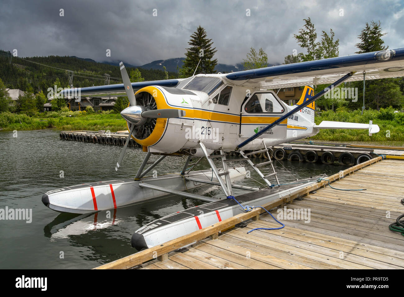 WHISTLER, BC, CANADA - JUNE 2018: De Havilland Beaver seaplane operated ...