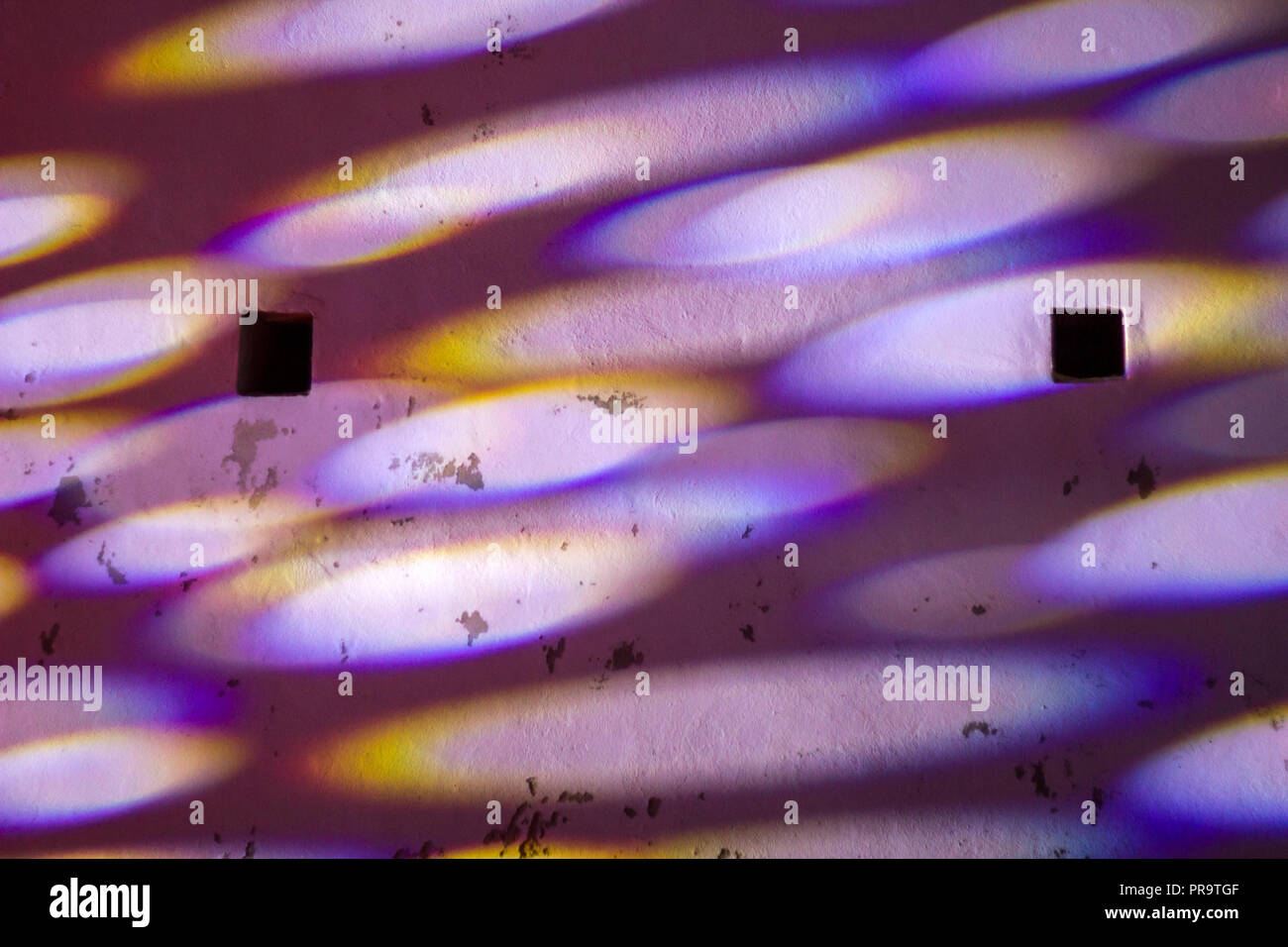 Lights on a wall Stock Photo - Alamy