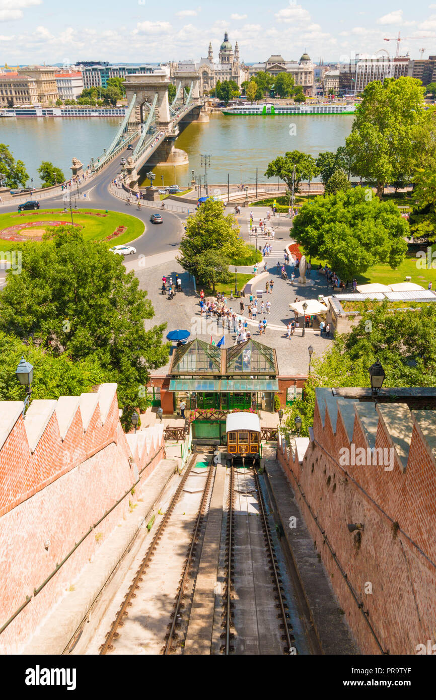 Buda castle funicular railway hi-res stock photography and images - Alamy