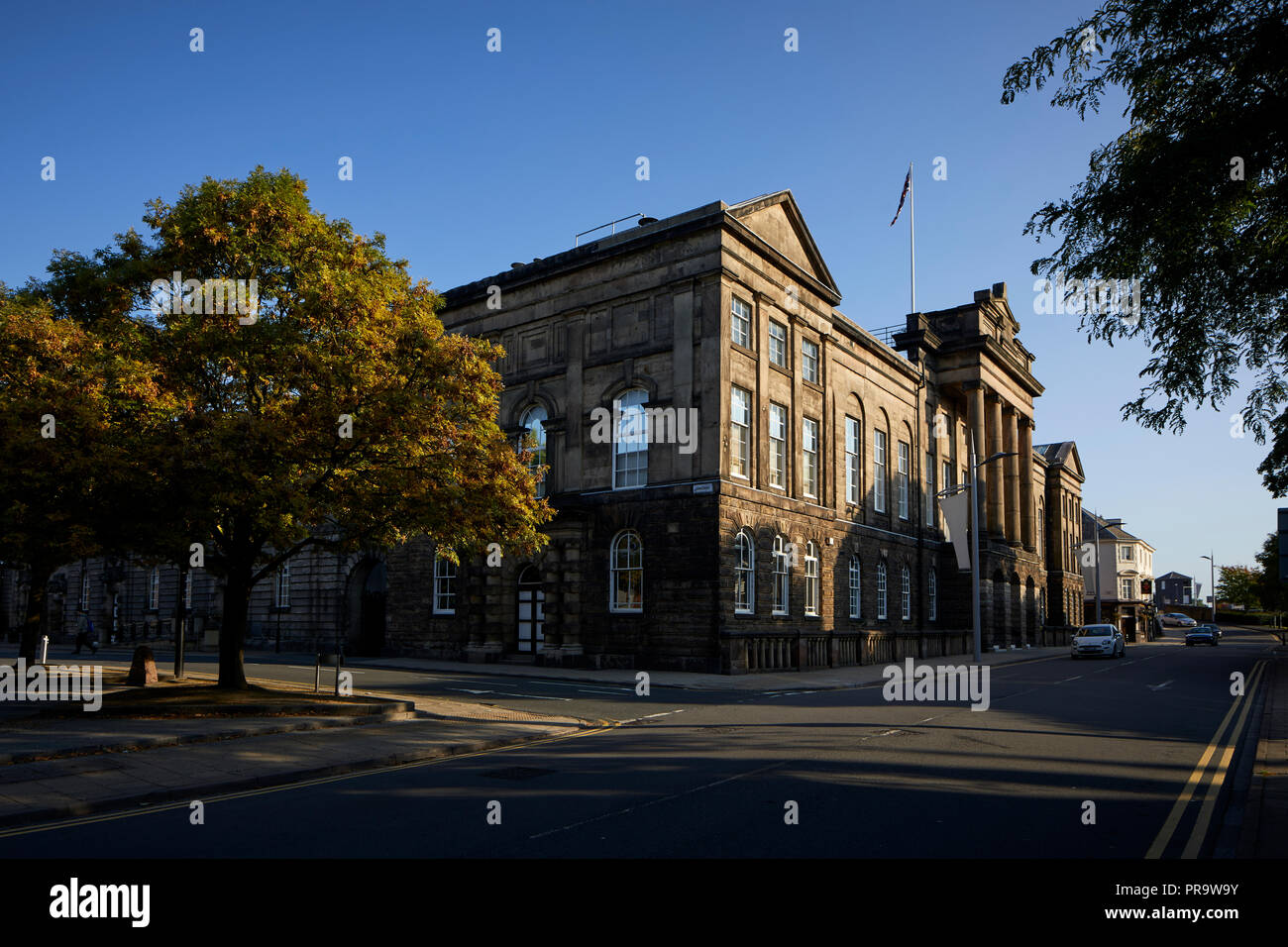 Landmark sandstone Stoke Town Hall, Stoke-on-Trent, Staffordshire by ...