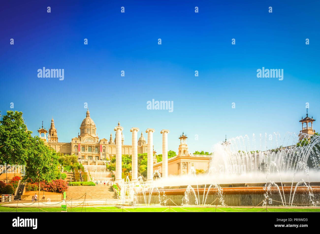 Square of Spain, Barcelona Stock Photo - Alamy