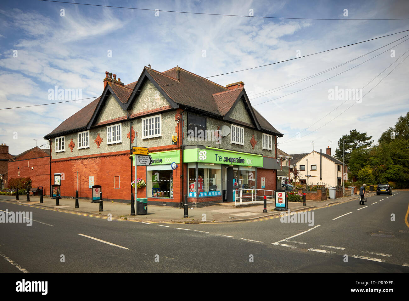 Shavington cum Gresty in East Cheshire near Crewe, village Coop local ...