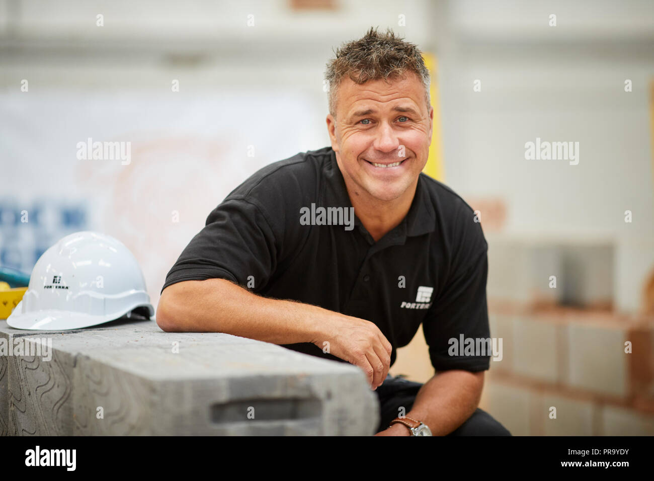 celebrity builder Craig Phillips at the Forterra, Thermalite Challenge ...