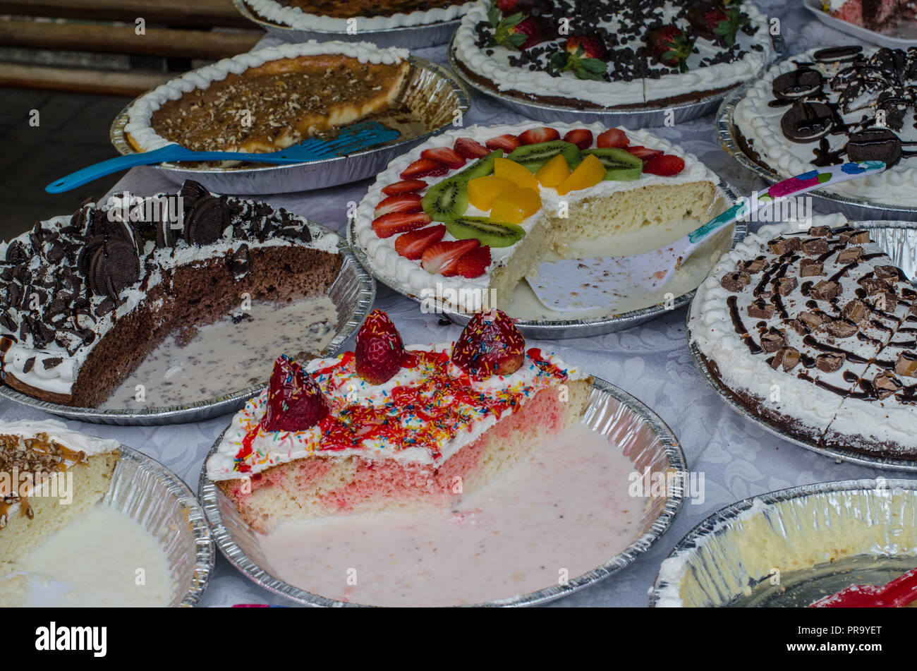 Assorted Traditional Cakes Stock Photo - Alamy