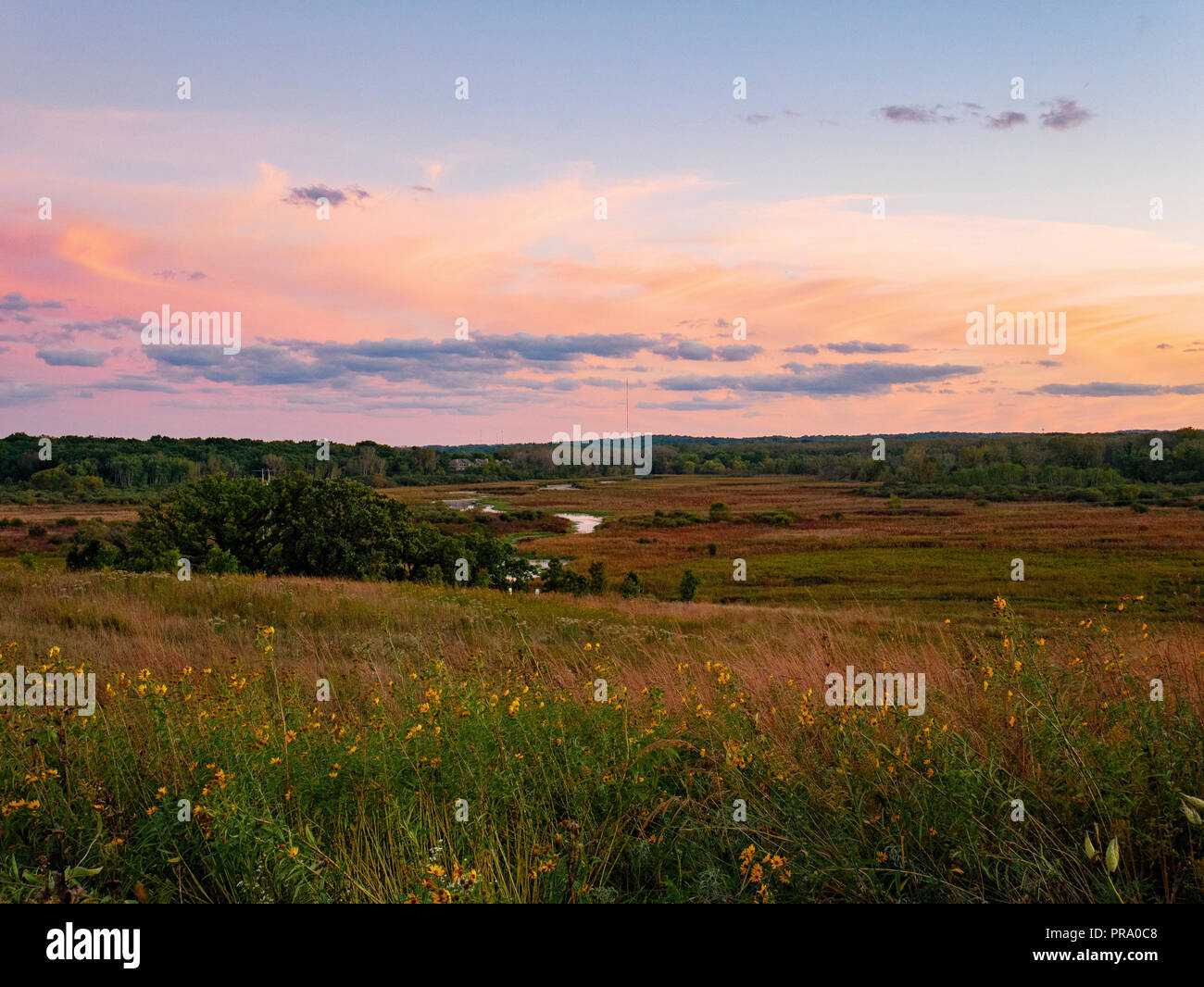 View from Frederick's Hill. Pheasant Branch Conservancy near Middleton ...