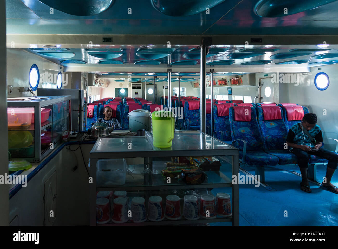Ferry boat interior hi-res stock photography and images - Alamy