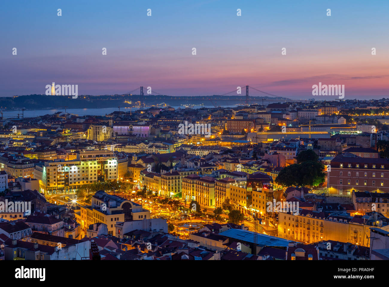 Lisbon top view hi-res stock photography and images - Alamy