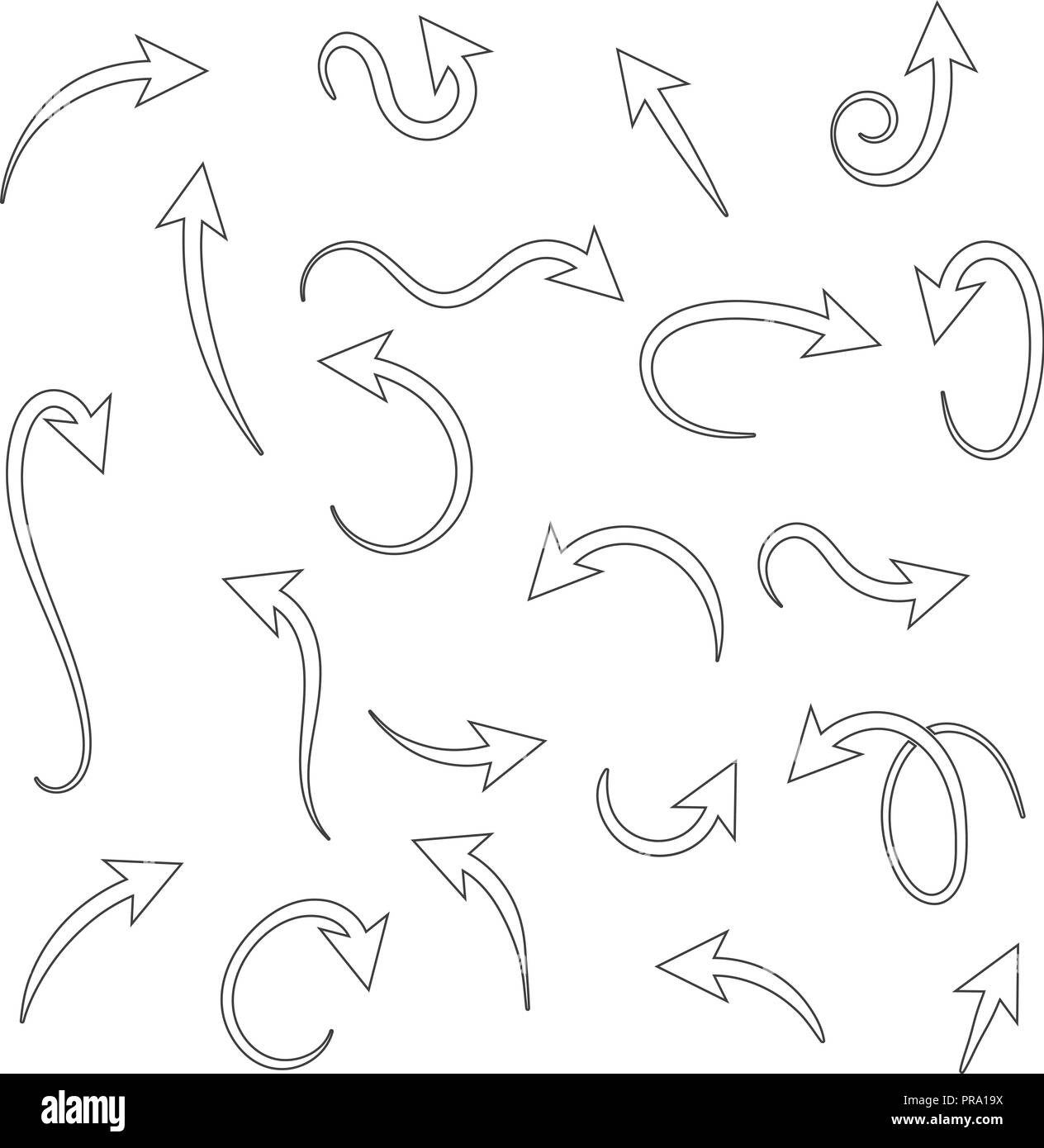 Arrows. Hand written filigree set Stock Vector Image & Art - Alamy