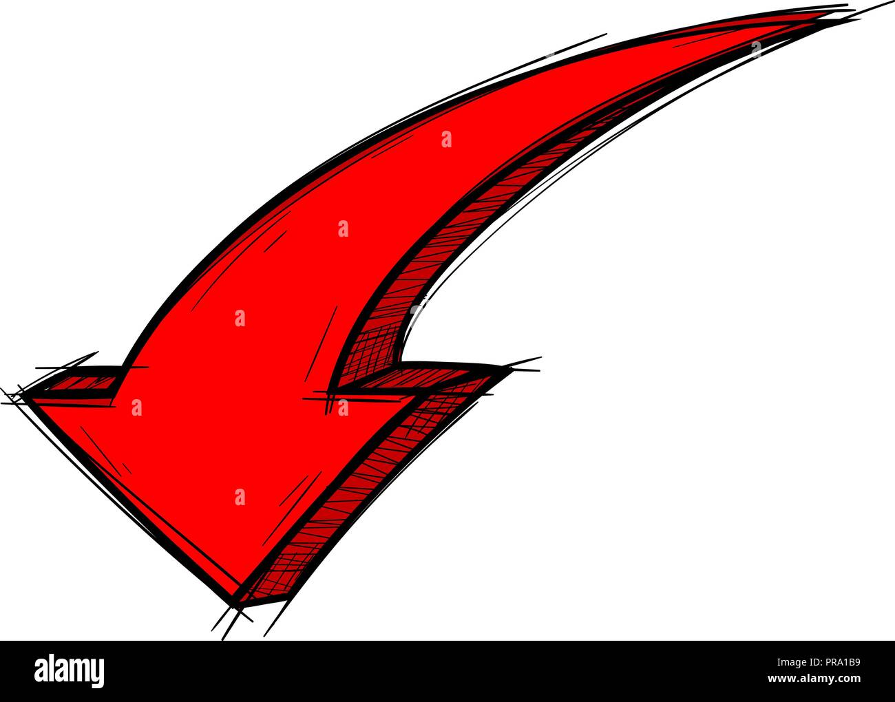 Red arrow down hi-res stock photography and images - Alamy