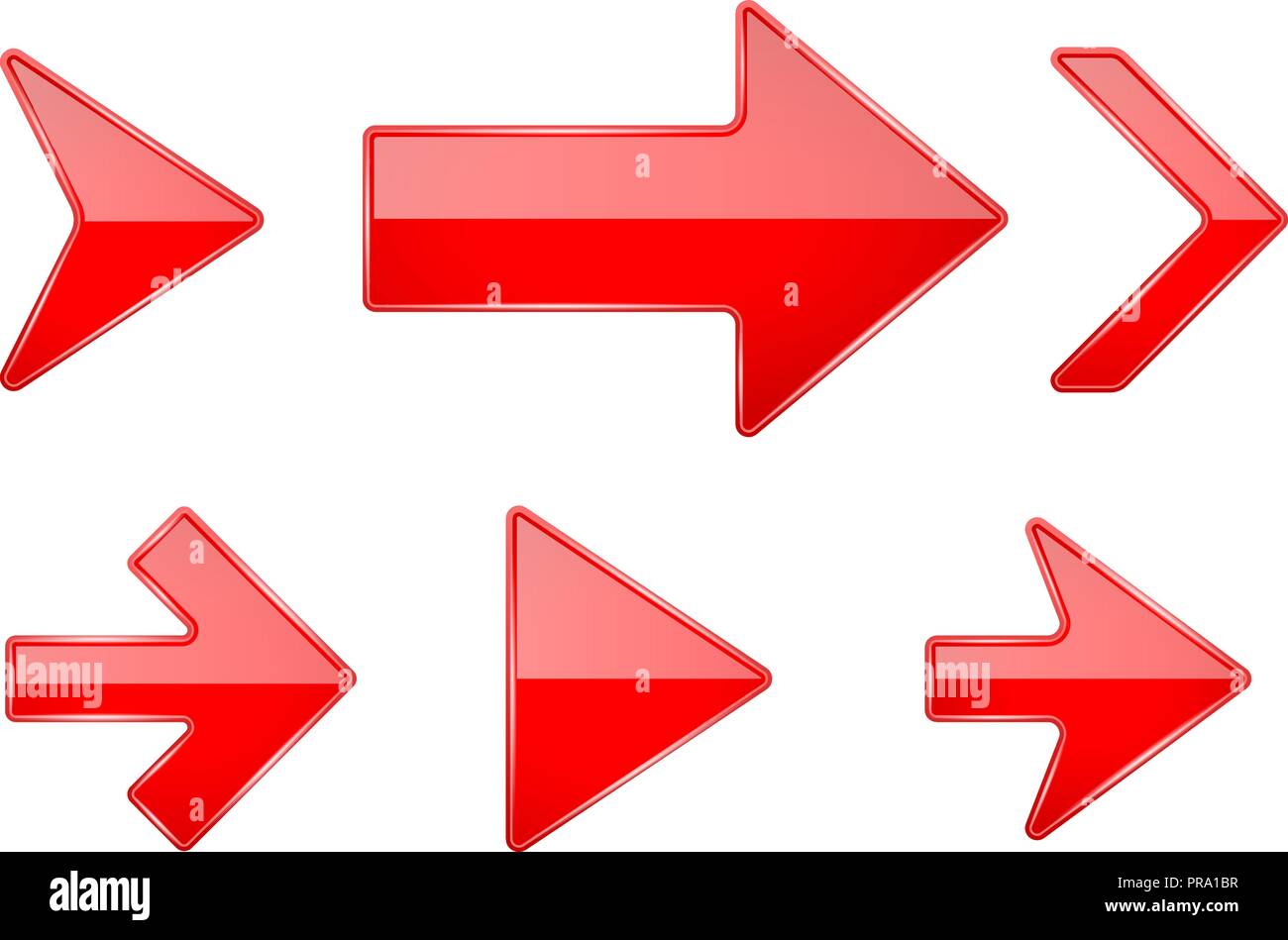 Red arrows Stock Vector Images - Alamy