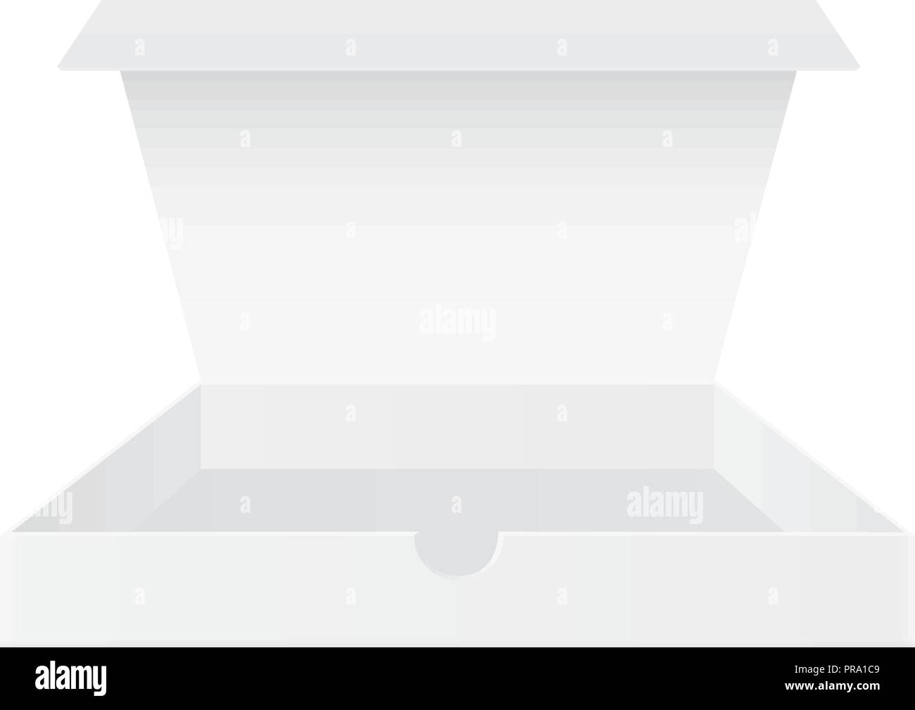 Open white box mockup Stock Vector Image & Art - Alamy
