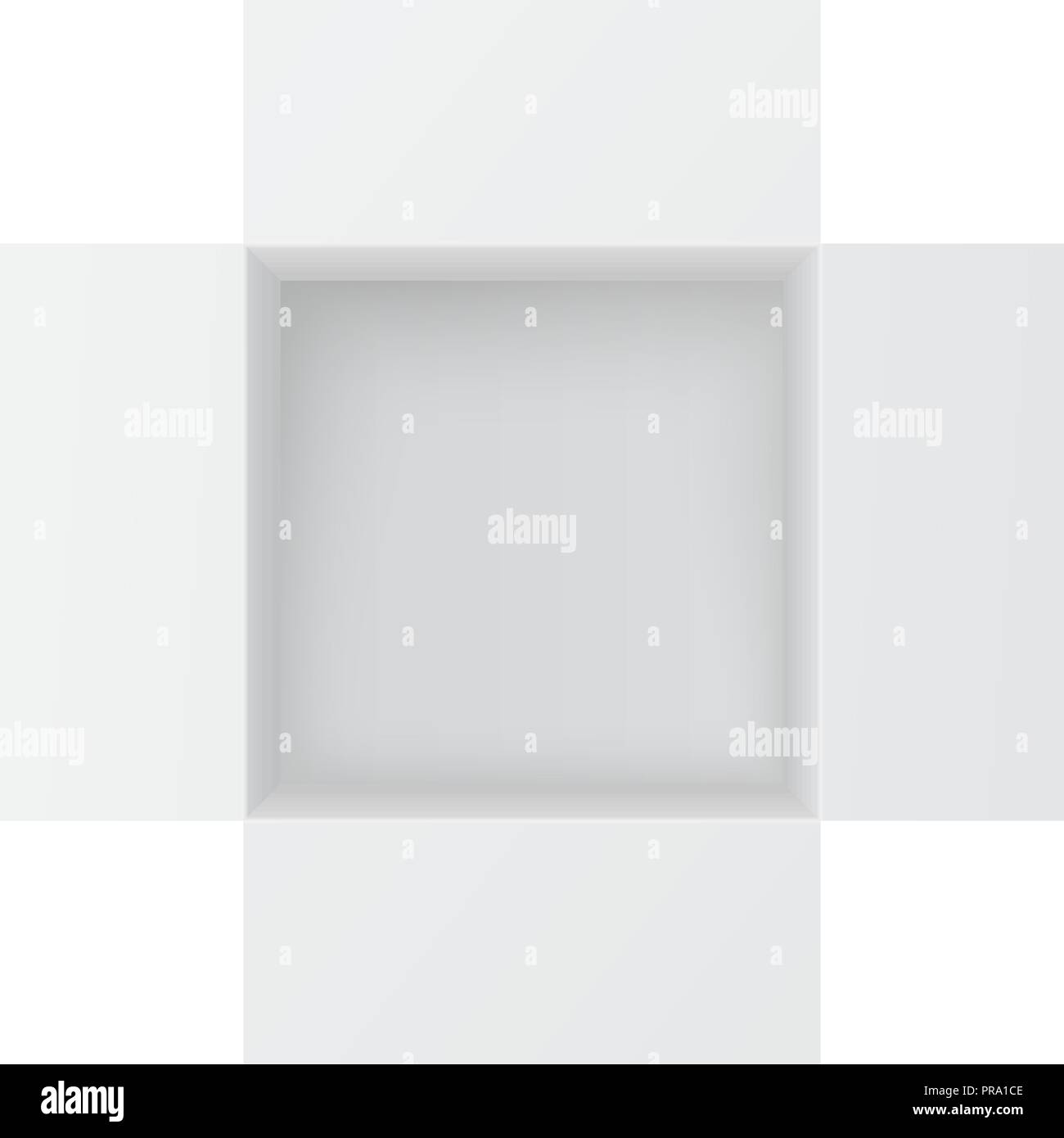 Top view paper box Stock Vector Images - Alamy