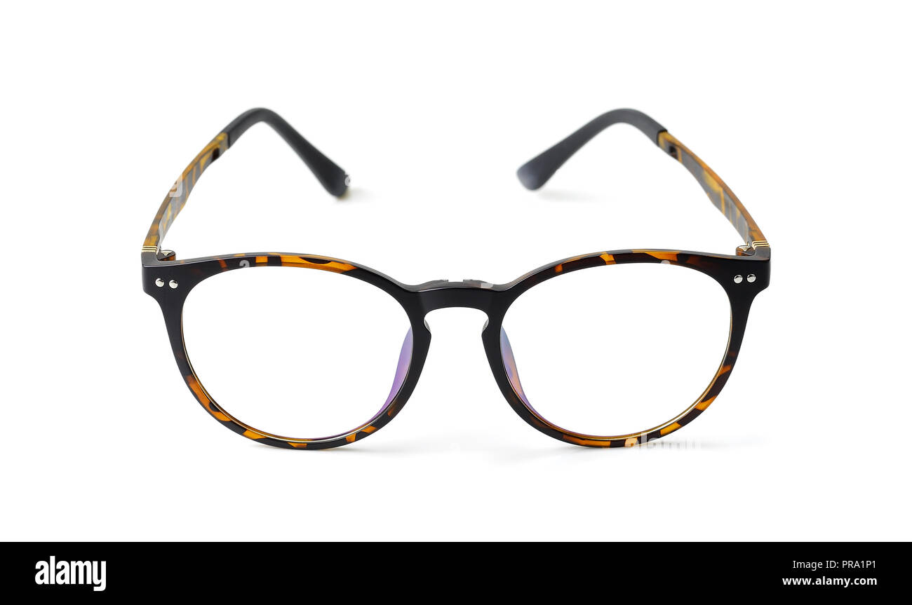 Eye Glasses Isolated on White Stock Photo - Alamy