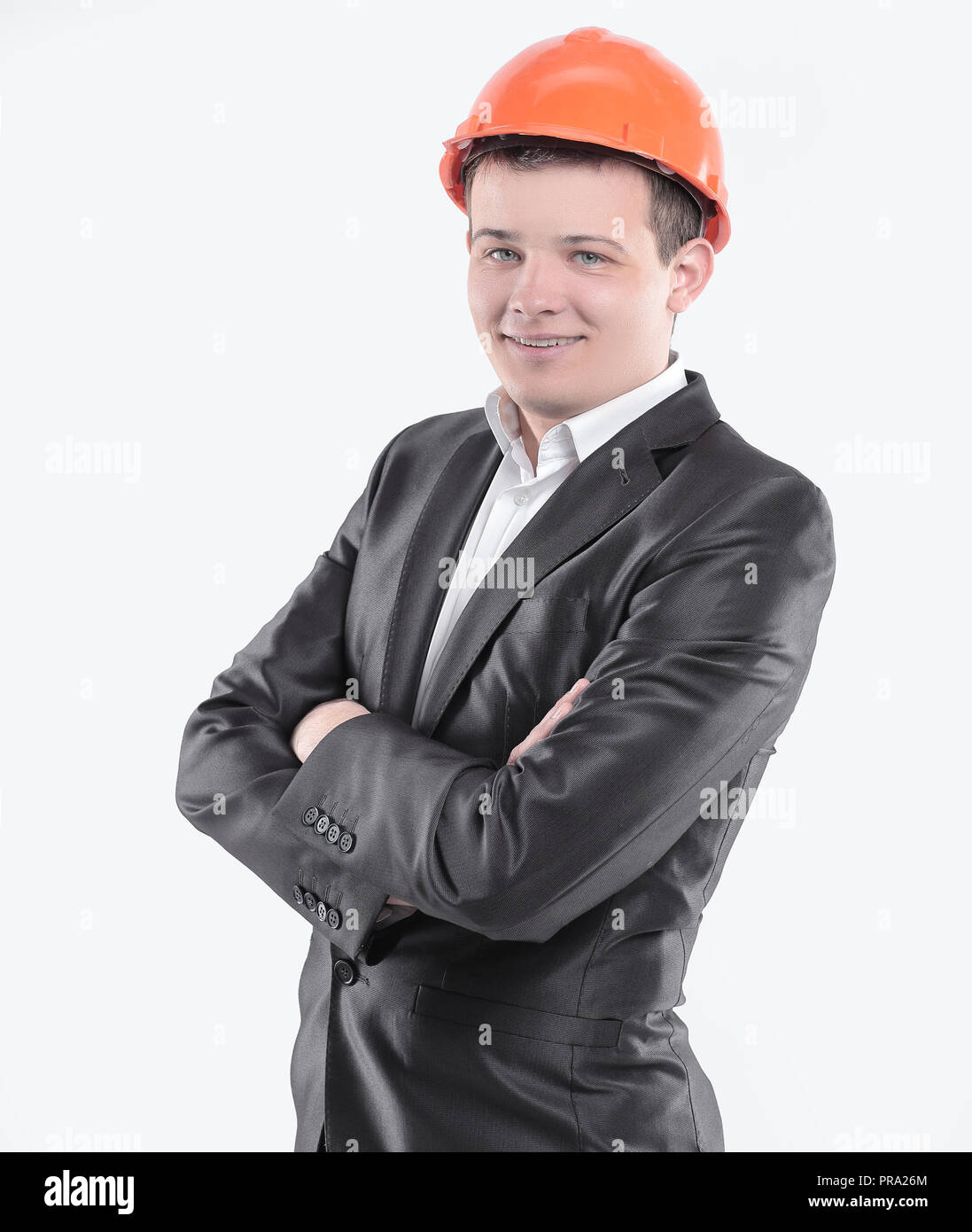 Engineering man white safety hi-res stock photography and images - Alamy