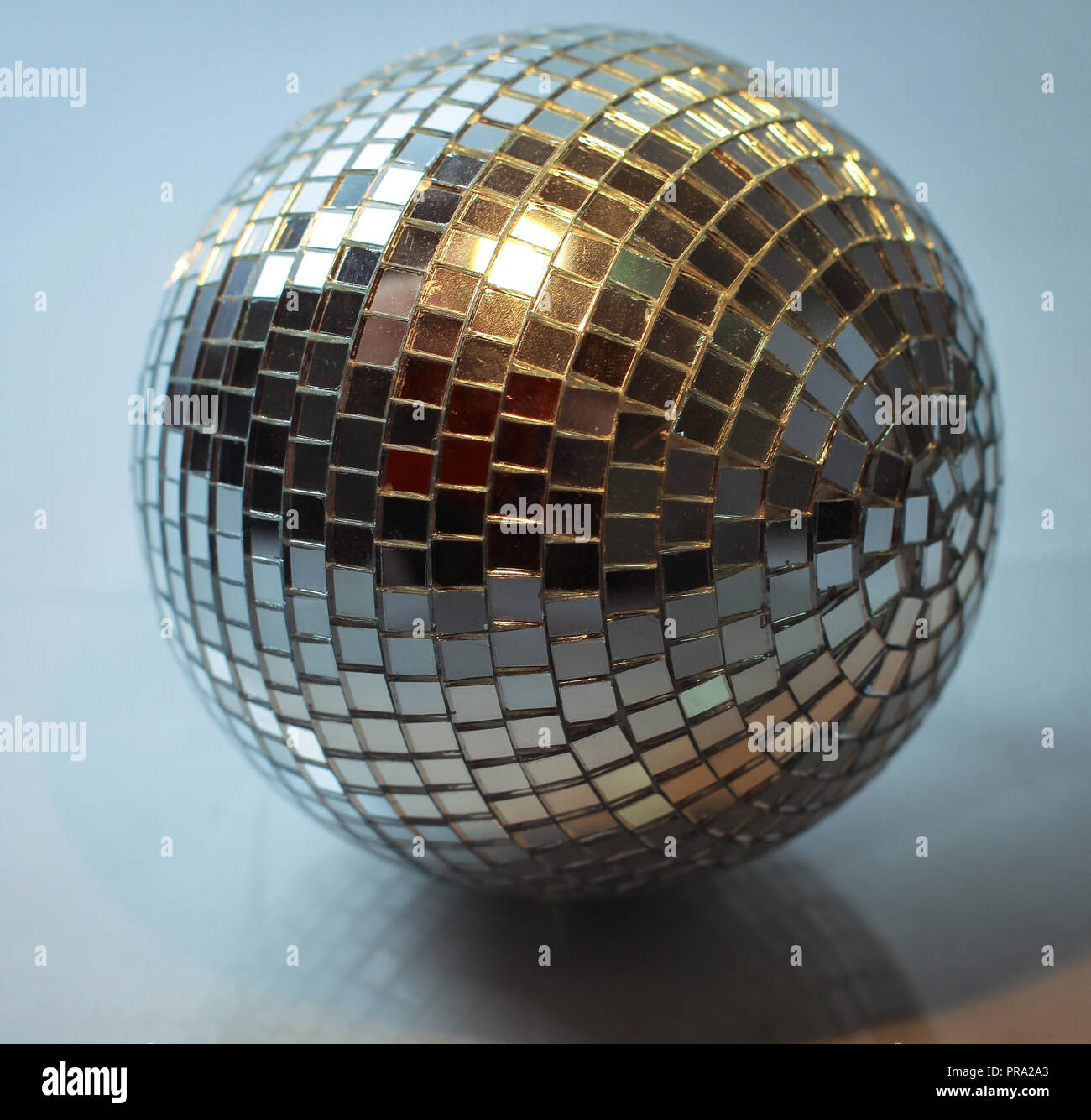 mirror ball.isolated on a dark background. photo with copy space Stock ...