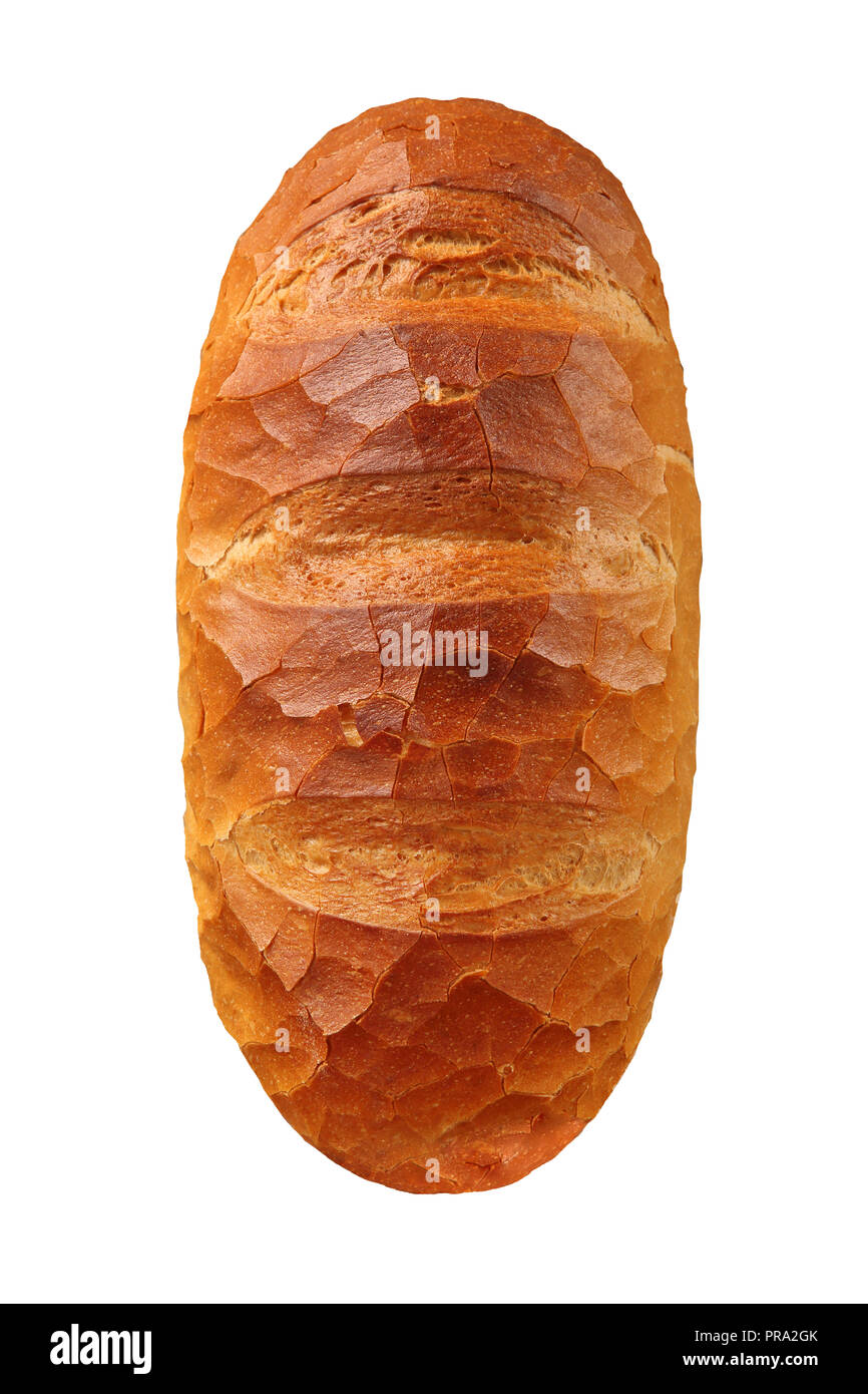 Traditional polish loaf of bread isolated on a white background Stock ...
