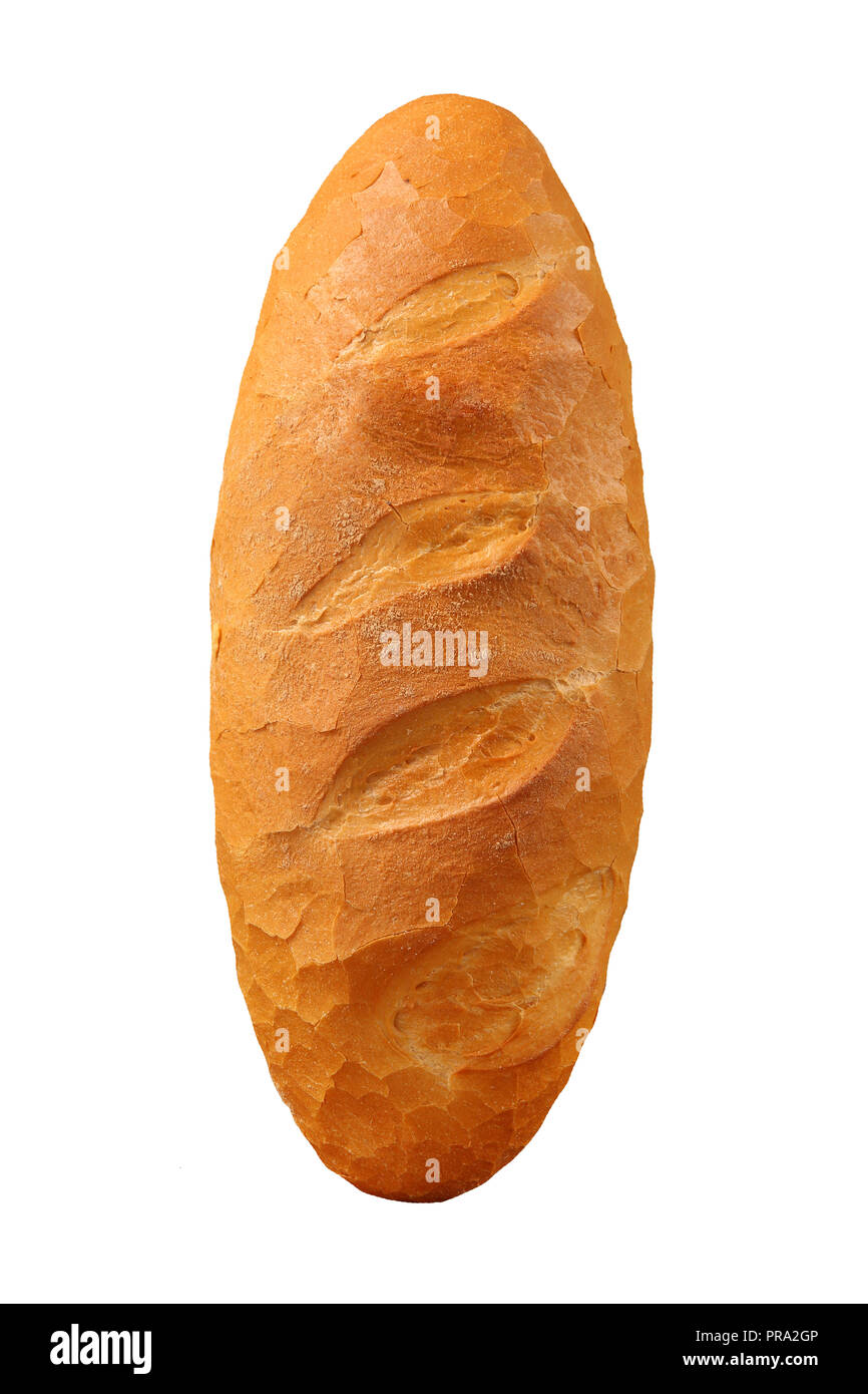 Traditional bread long loaf isolated on a white background Stock Photo ...