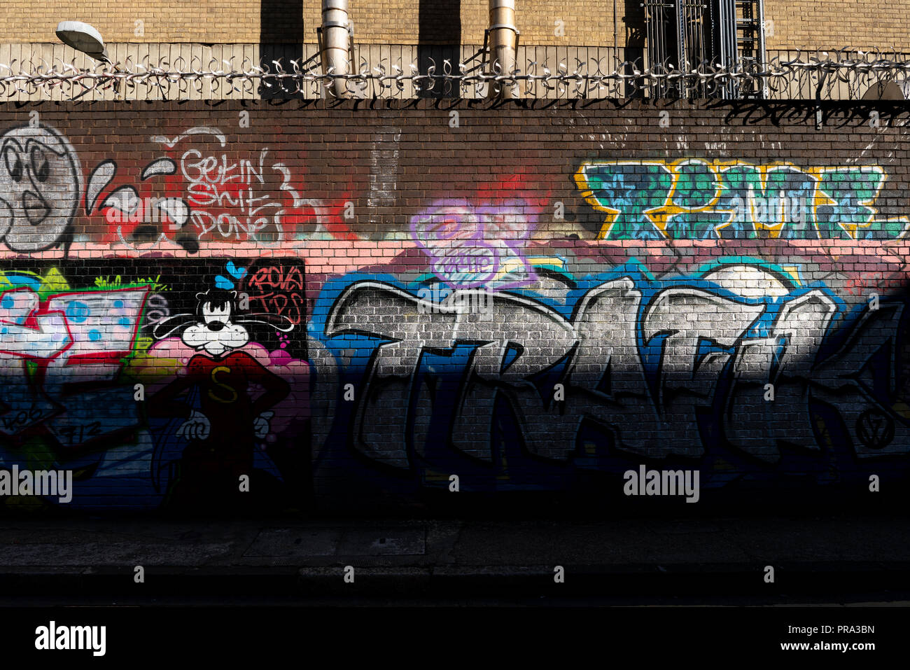 E1 is at the heart of some of London's best graffiti Stock Photo - Alamy