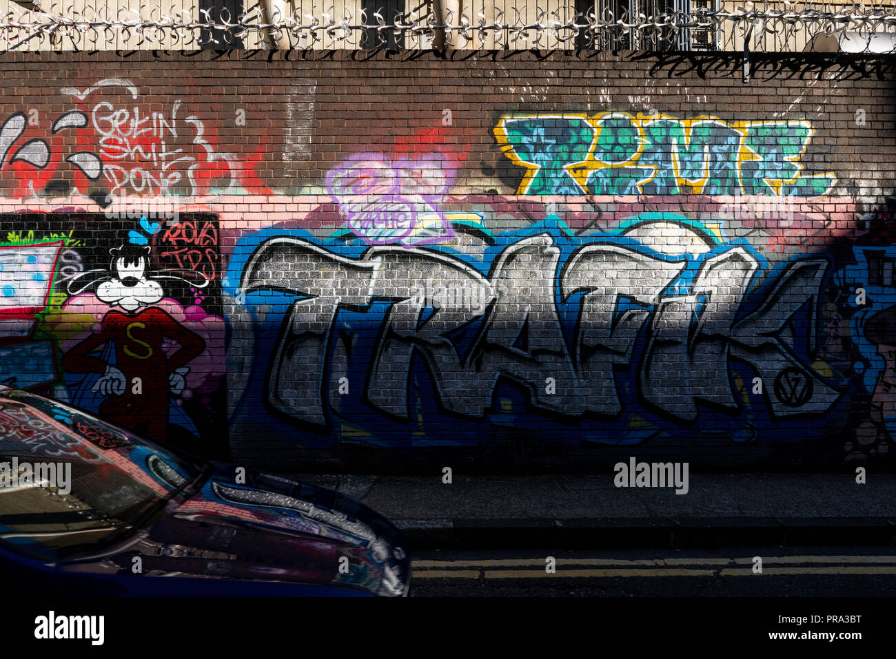 E1 is at the heart of some of London's best graffiti Stock Photo - Alamy