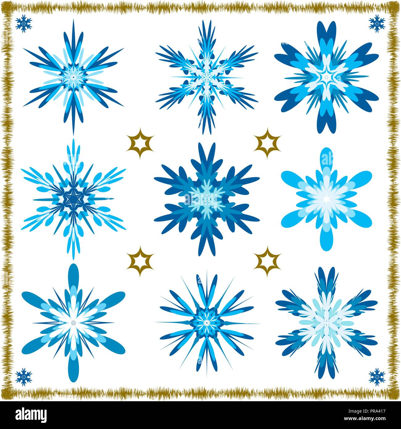 Snowflakes pattern vector vectors hi-res stock photography and images ...