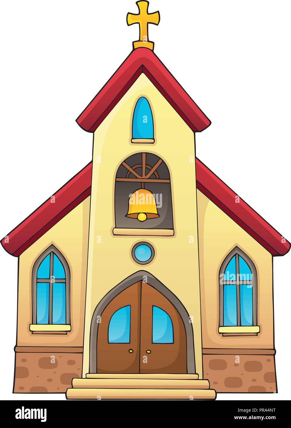 Church building theme image 1 - eps10 vector illustration Stock Vector ...