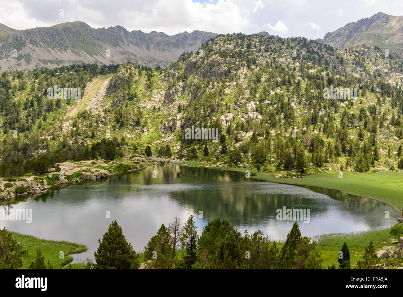 Lake Pessons in Grau Roig, Encamp, Andorra Stock Photo - Alamy