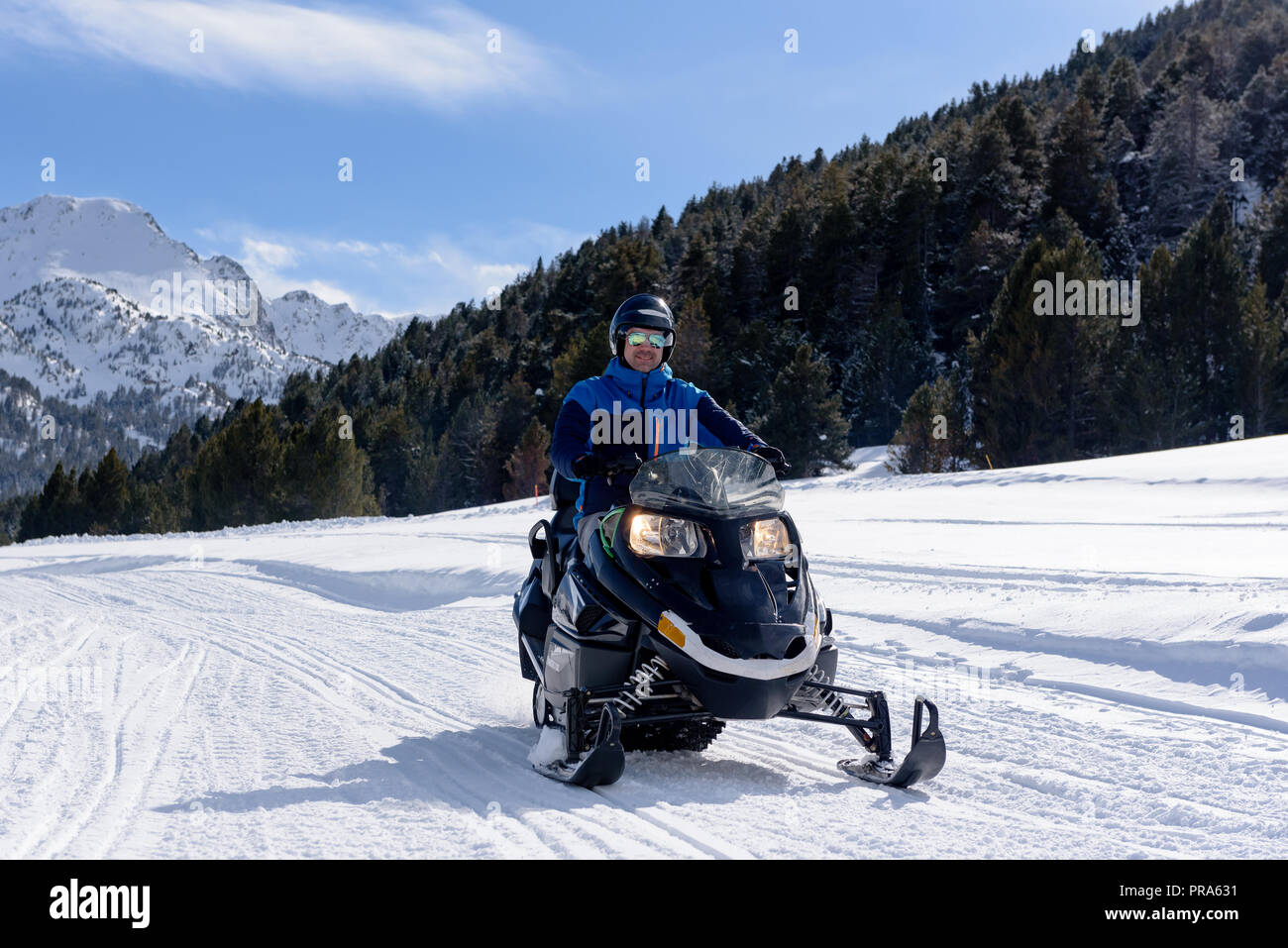 Grandvalira, Grau Roig, Andorra : March 3 2018 : Young people driving ...