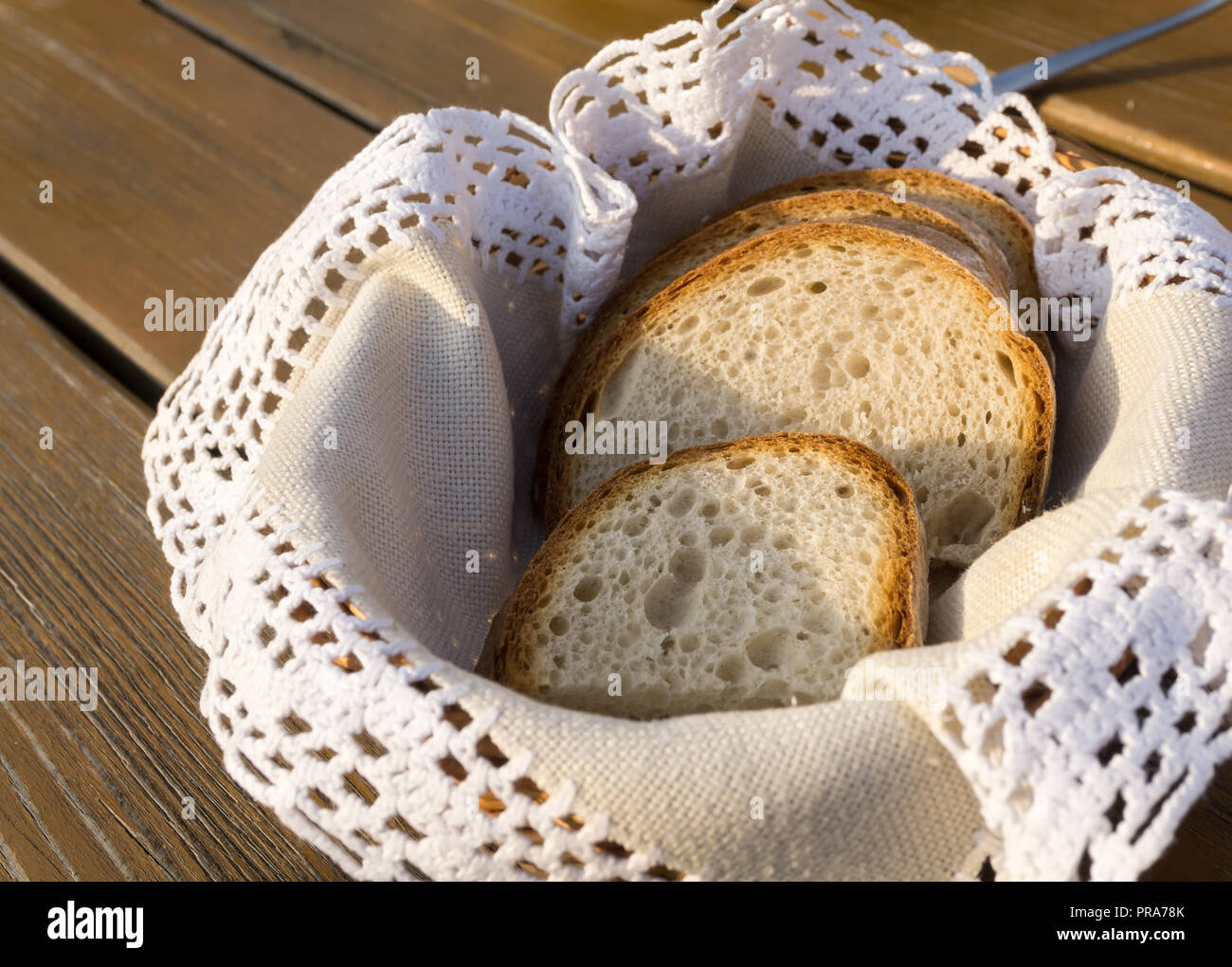 Wooden bread basket hi-res stock photography and images - Alamy