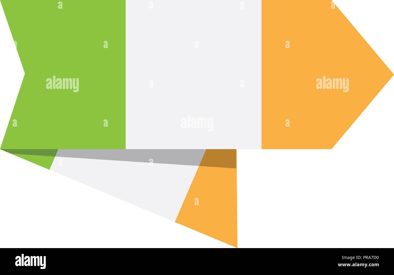 Flag of Ireland on a label Stock Vector Image & Art - Alamy