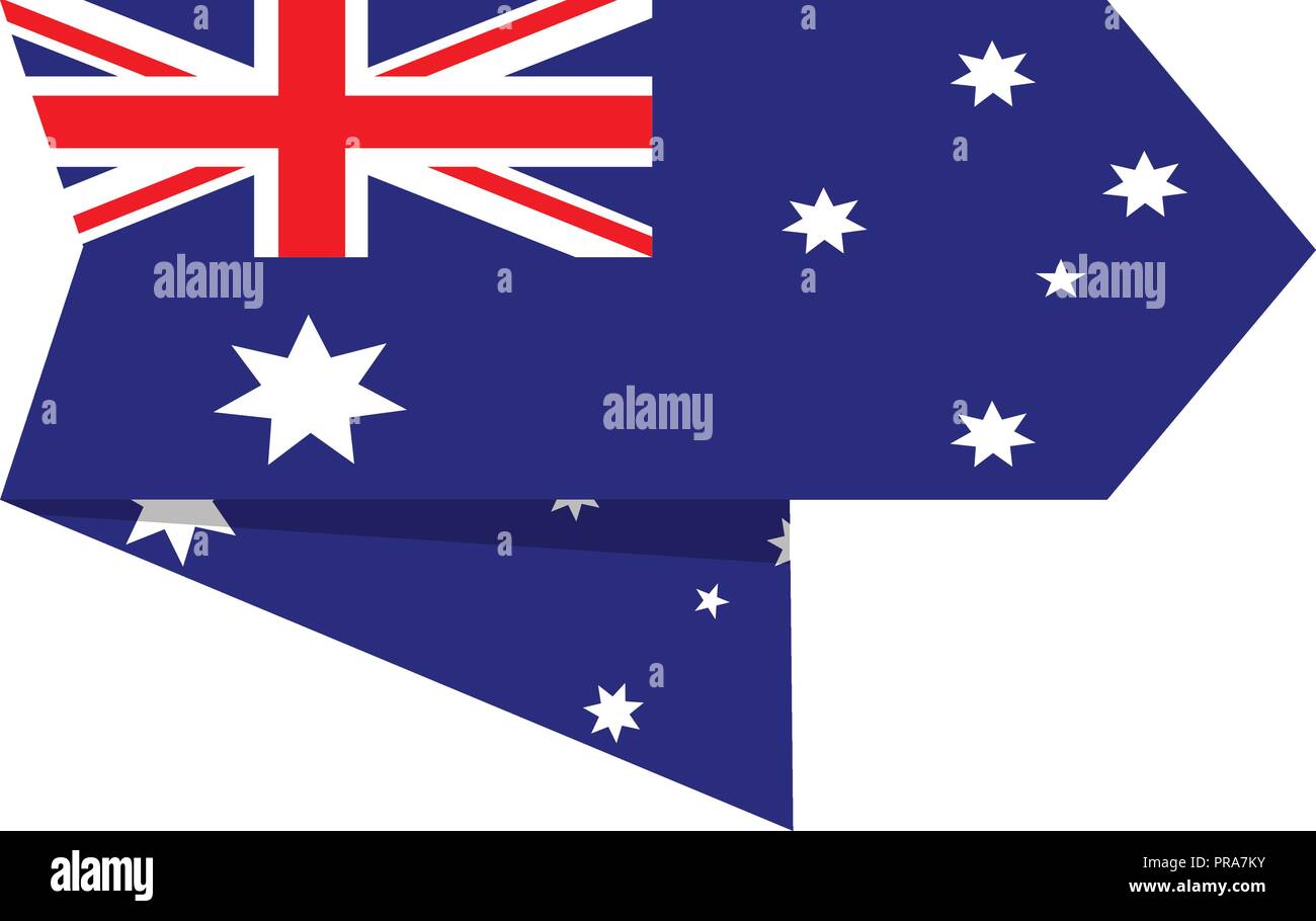 Flag of Australia on a label Stock Vector Image & Art - Alamy