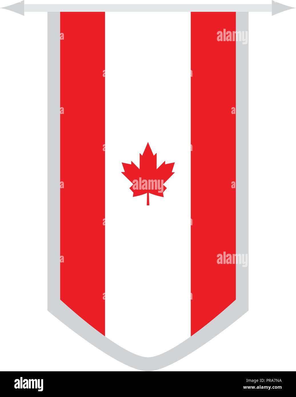 Flag of Canada on a banner Stock Vector Image & Art - Alamy